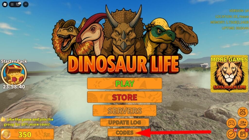 Dinosaur Life Codes (January 2026) - Try Hard Guides