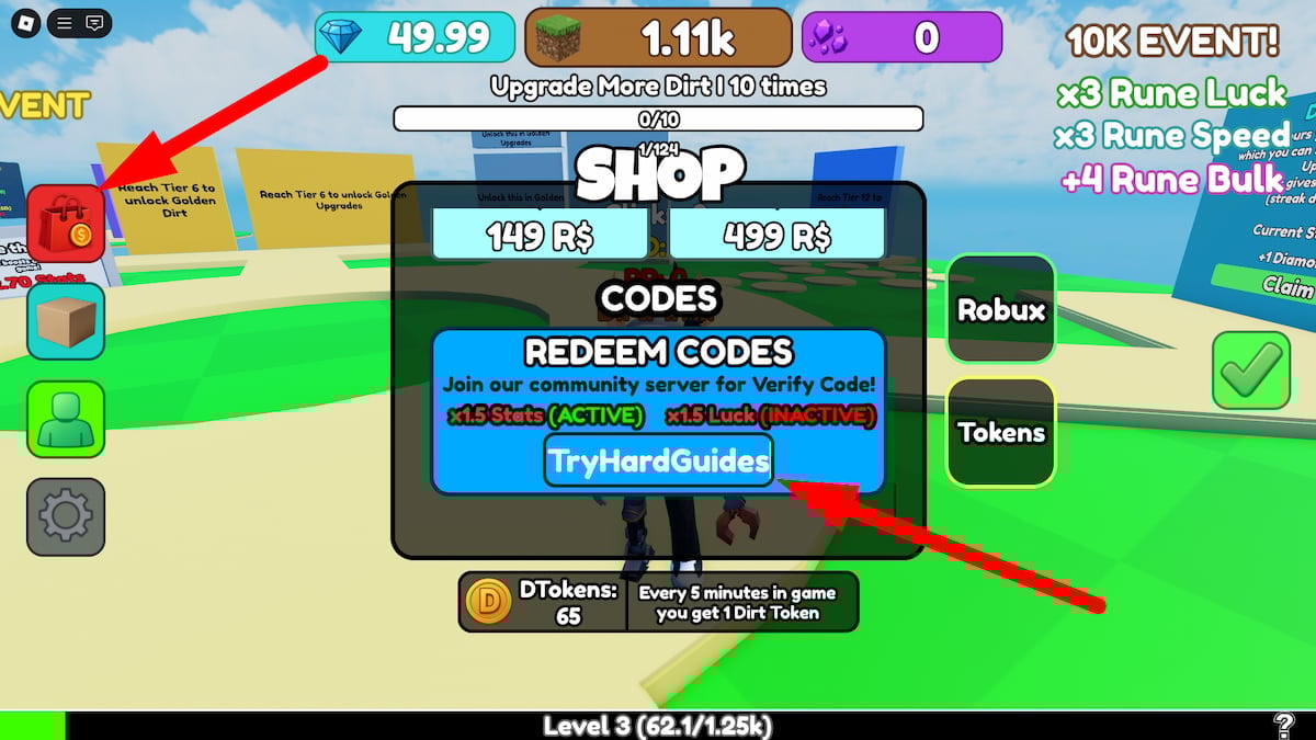 Dirt Incremental Codes [Upd7] (December 2025) - Try Hard Guides