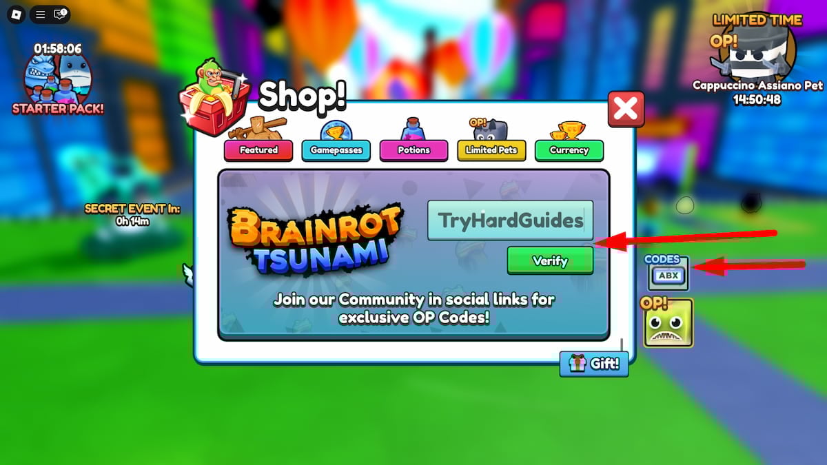 Brainrot Tsunami Codes (January 2026) - Try Hard Guides