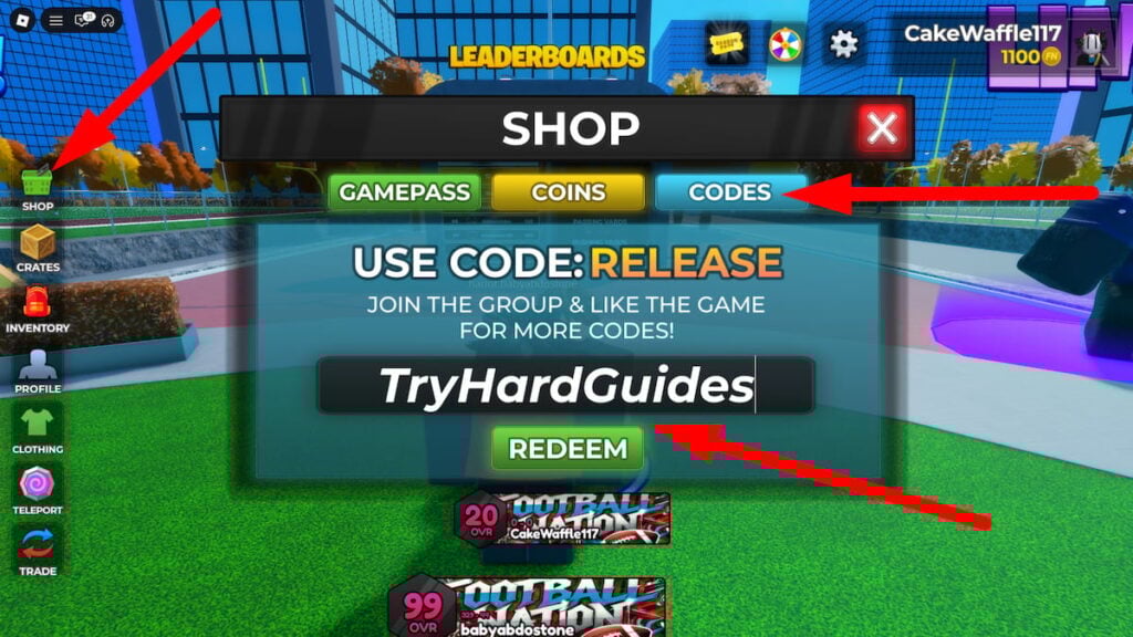 Football Nation Codes [Upd] (January 2026) - Try Hard Guides