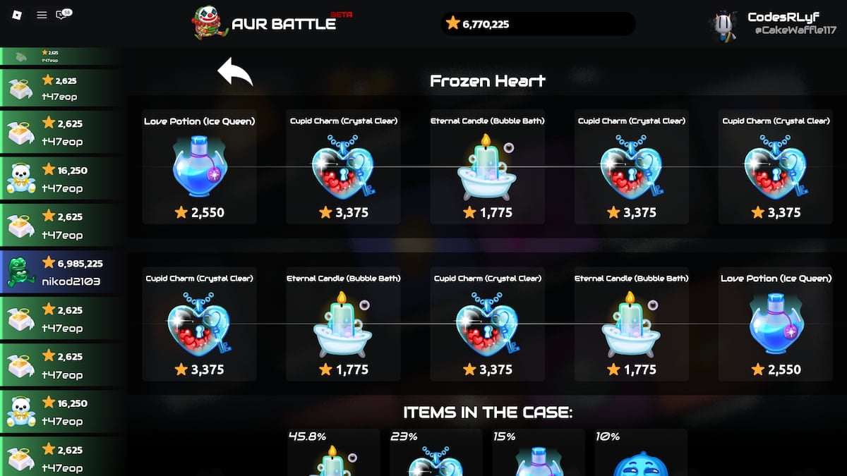 Aur Battle Codes [Beta] (May 2026) - Try Hard Guides