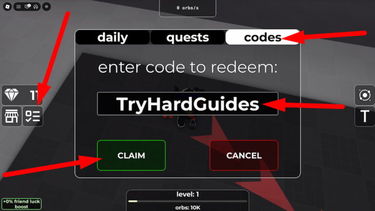 Roblox Orbs Codes (May 2026) - Try Hard Guides