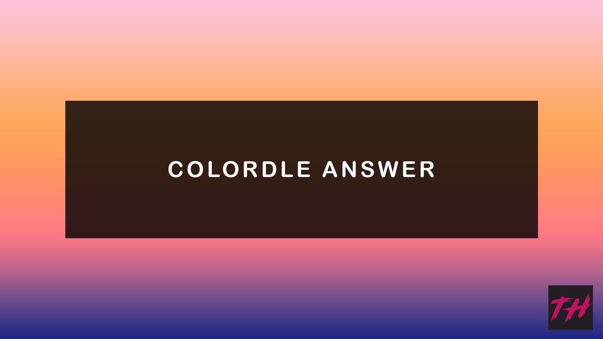 Colordle Answer Today (January 2026) - Try Hard Guides