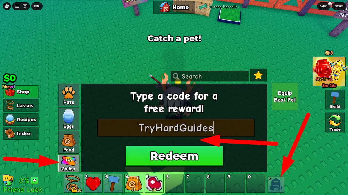 Catch And Tame Codes [Fish] (June 2026) - Try Hard Guides