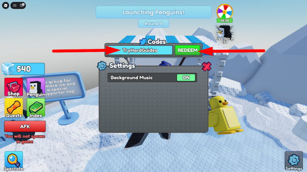 Roblox Knockout Codes [Penguin] (February 2026) - Try Hard Guides