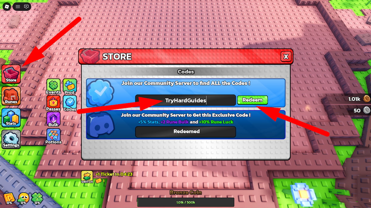 Currency Incremental Codes [500K] (May 2026) - Try Hard Guides