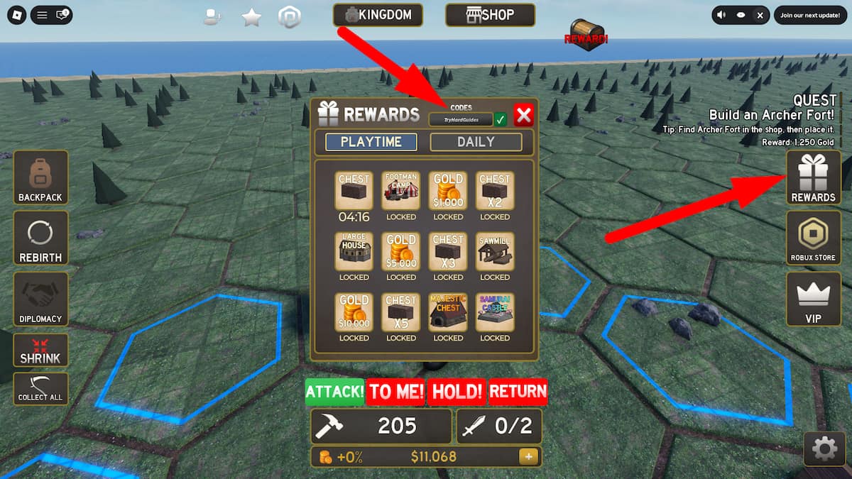 Build a Kingdom Codes (June 2026) - Try Hard Guides