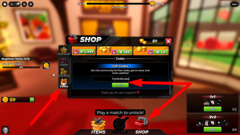 Murder Duels Codes [Matchmaking] (June 2026) - Try Hard Guides