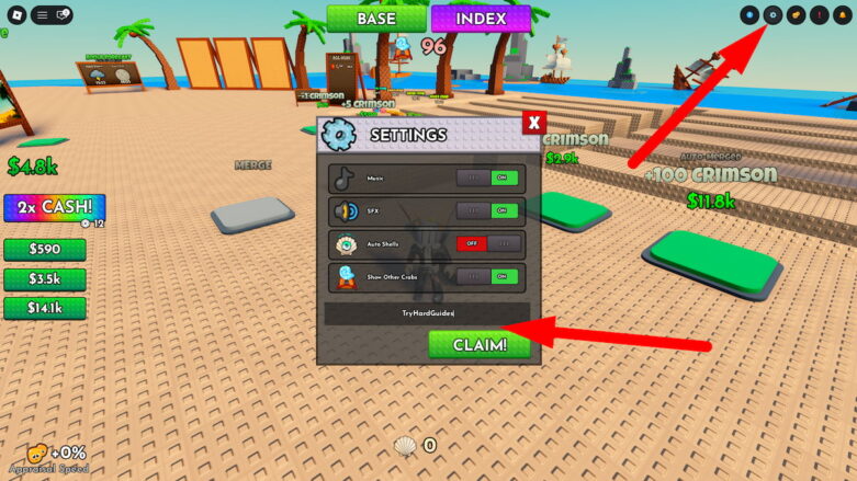 Crab Tycoon Codes (June 2026) - Try Hard Guides