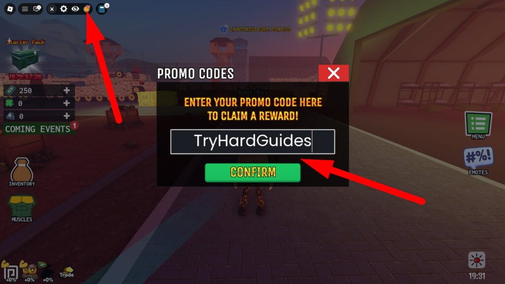 Muscle Military Codes (June 2026) - Try Hard Guides