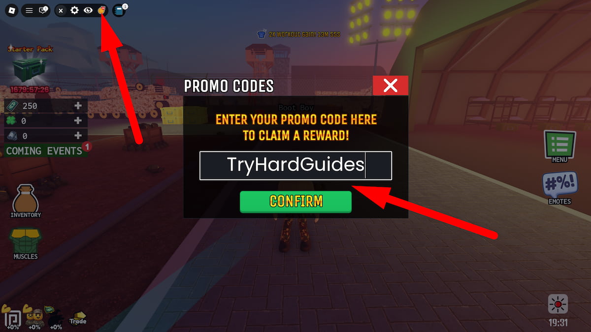 Muscle Military Codes (June 2026) - Try Hard Guides