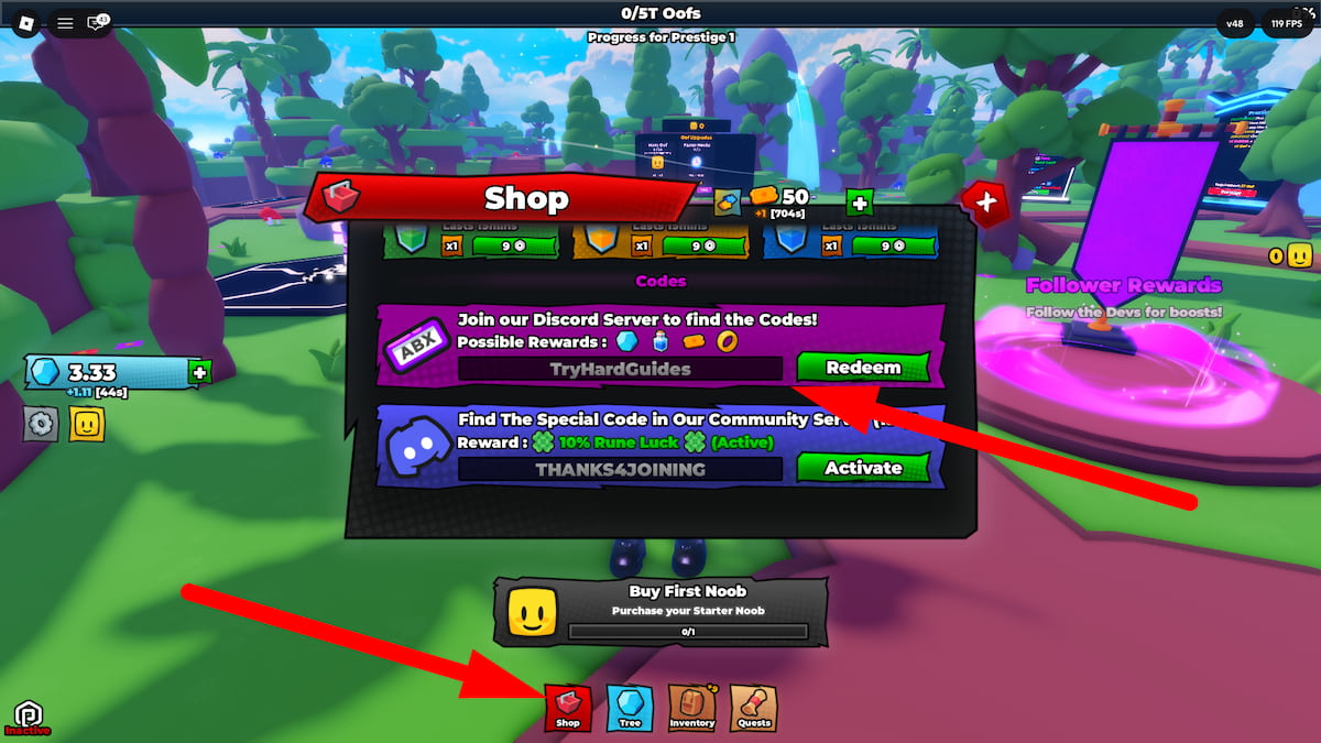 Noob Incremental Codes [Release] (June 2026) - Try Hard Guides